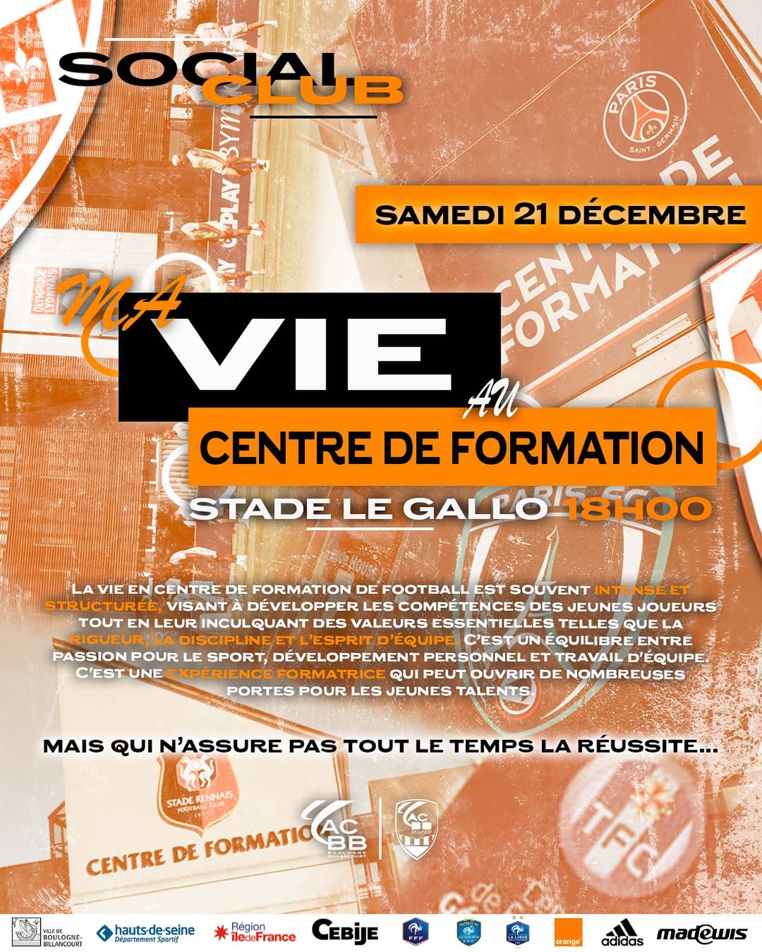 SOCIAL CLUB - vis ma vie en centre de formation - Acbb football